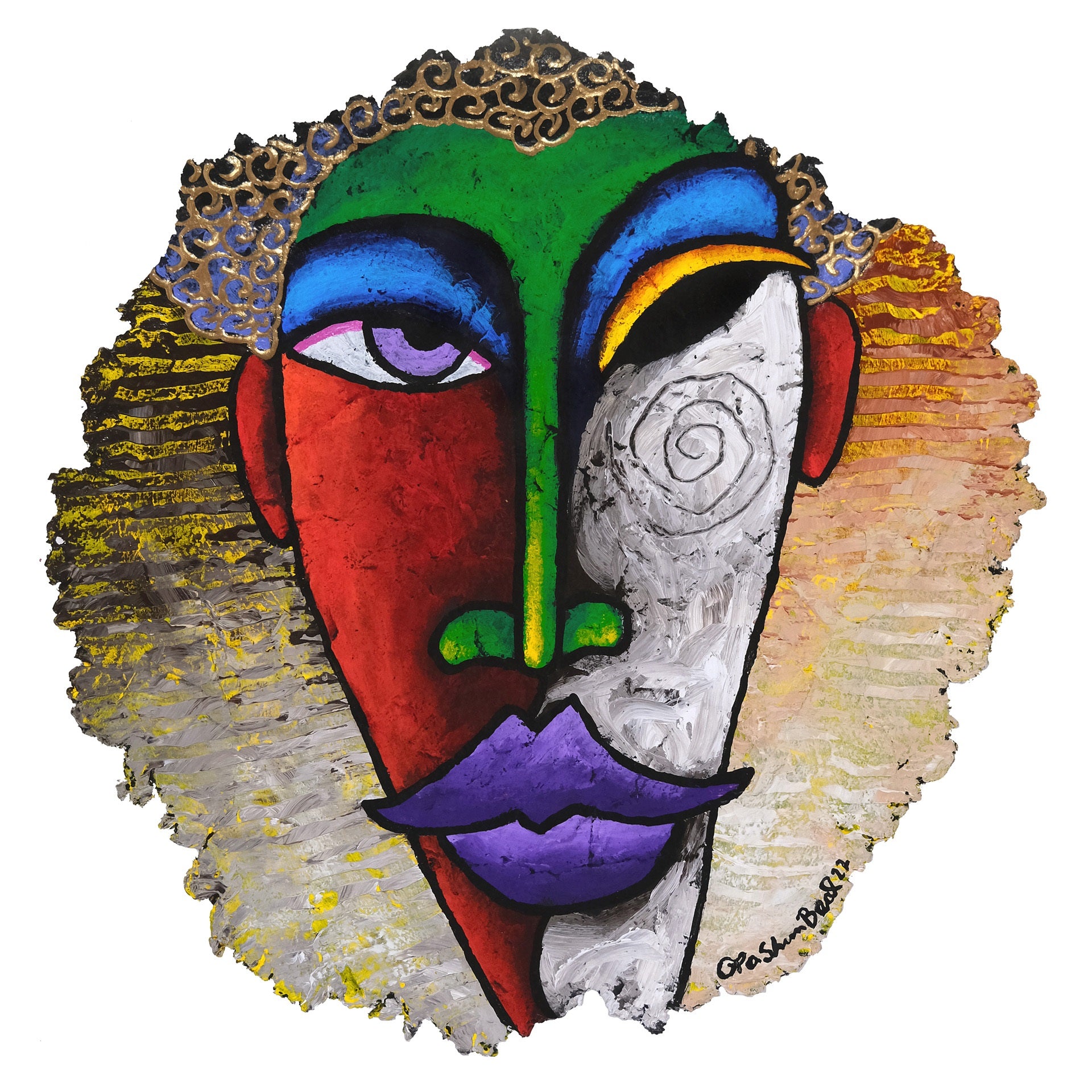 La Mask #236 | Lithograph Print | LaShunBeal.com