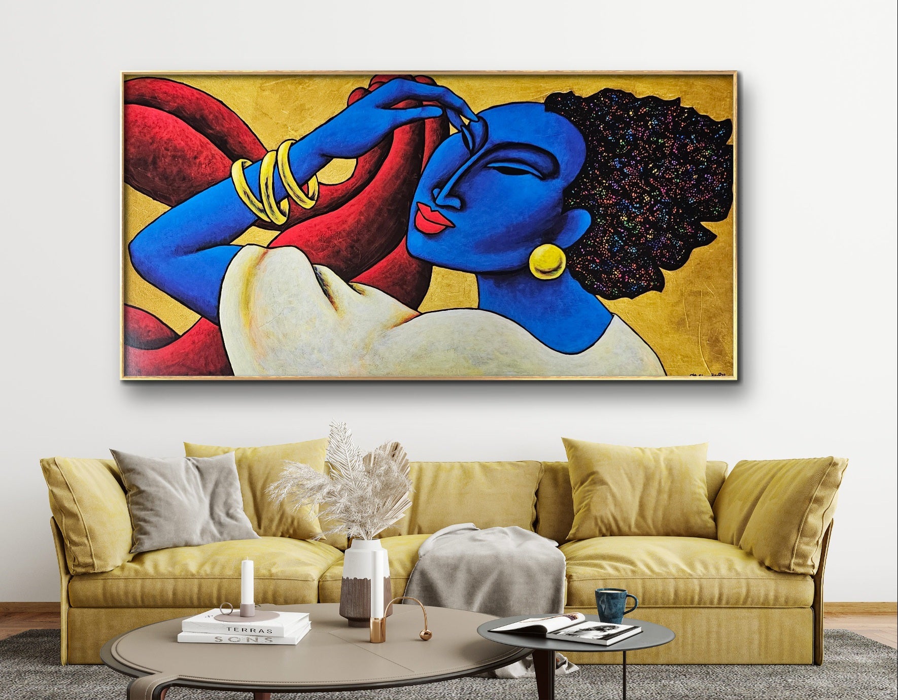 Indigo Breeze Lithograph Print | Art Print | LaShunBeal.com